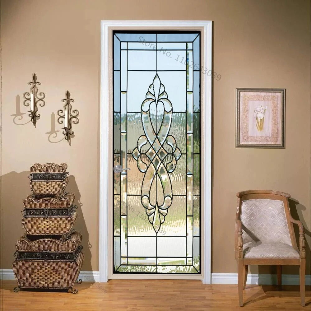 Glass Door Stickers Outside Landscape Beach Adhesive Mural Decoration ...