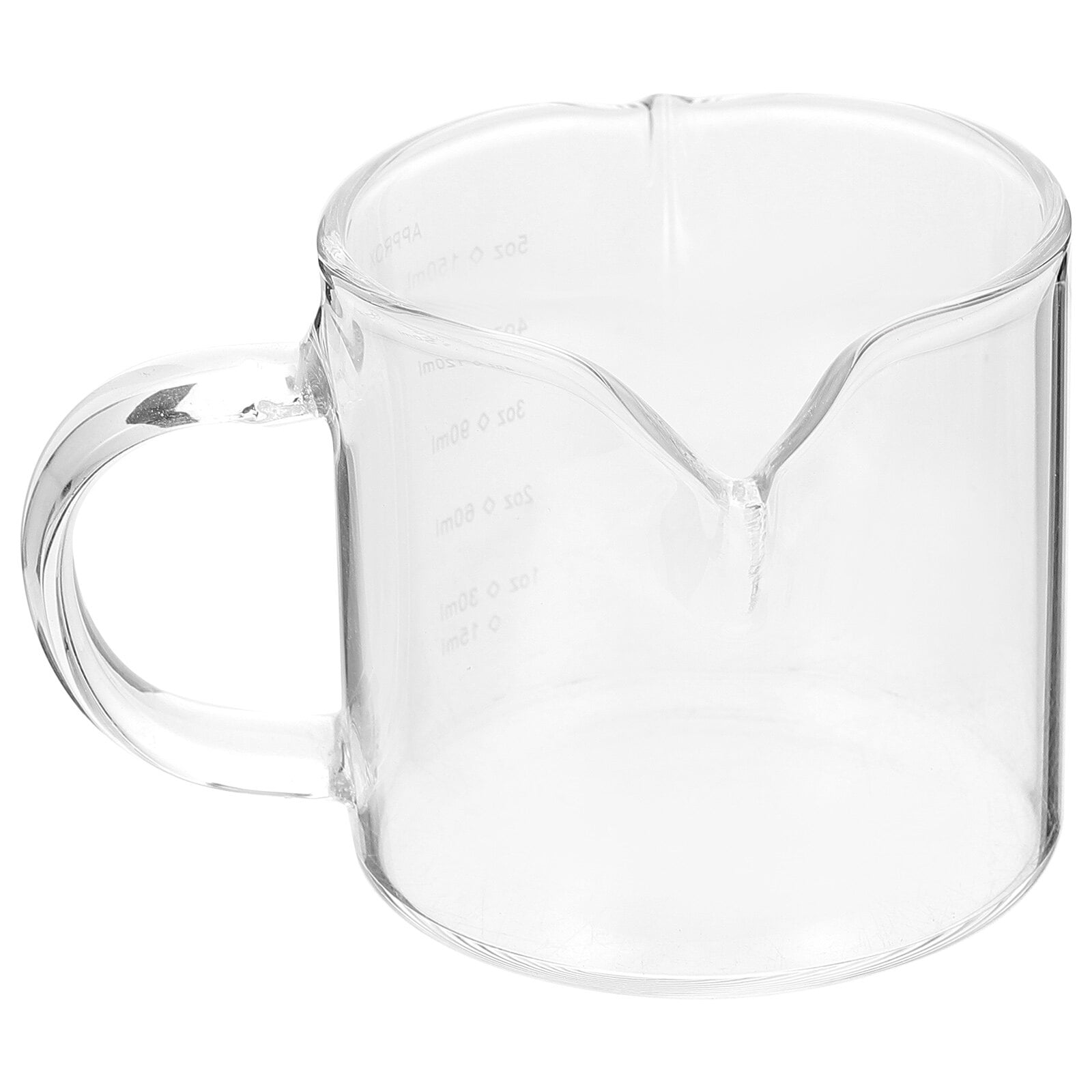 Glass Double Mouth Milk Cup Supply Transparent Pitcher Convenient Cream ...