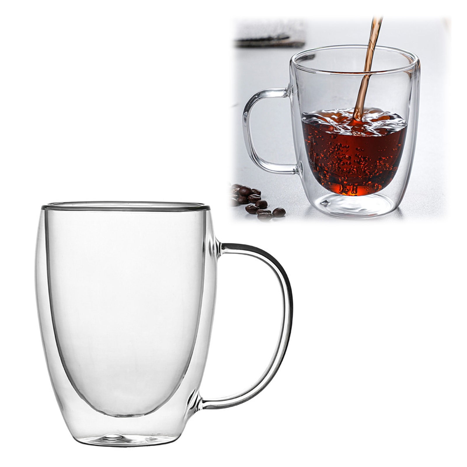 Glass Double Wall Insulated Espresso Cups, 11.8 oz Glass Espresso Shots ...