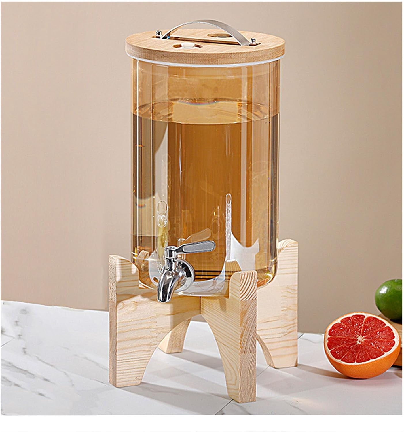 Glass Drink Dispenser for Fridgeglass Beverage Dispenser with Stainless ...