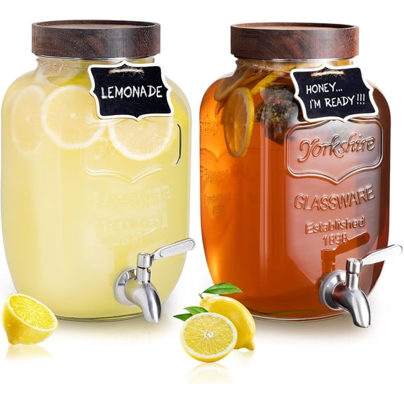Mason Craft & More 3 Gallon Vintage Inspired Glass Lemonade Drink ...