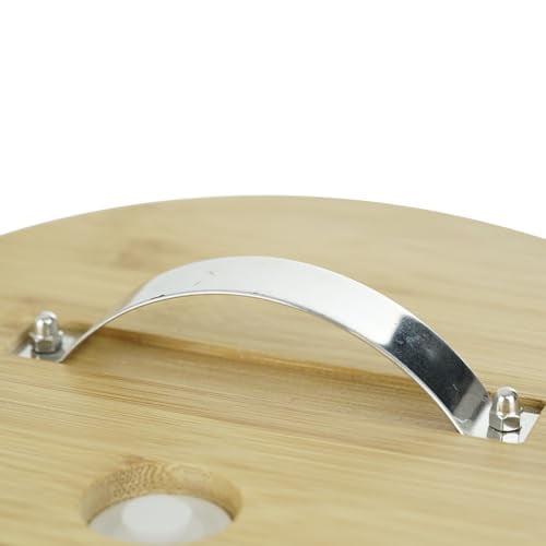 Gaon GL-0197 Glass Drink Dispenser with Wood Stand and Lid - 5 Liter ...