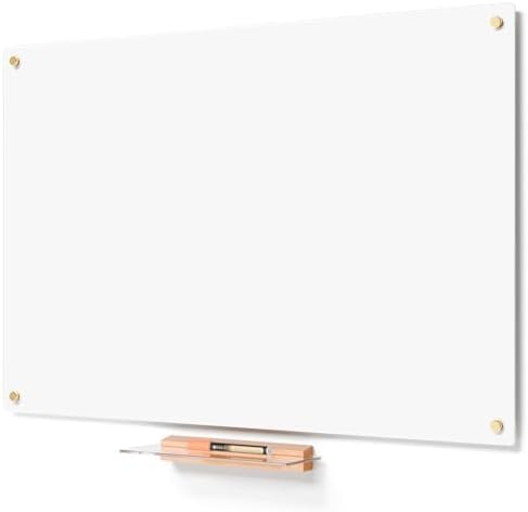 Glass Dry Erase Whiteboard - 23x35 Ultra White Non-Magnet White Board ...