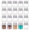 Glass Empty Cosmetic Containers with Aluminum Screw Top Lids Clear 3x4 ...