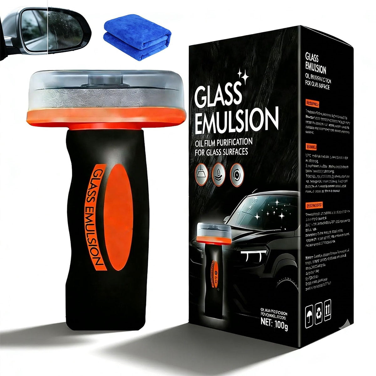 Glass Emulsion Cleaner, Windshield Oil Remover, 2026 New Upgrade Glass ...