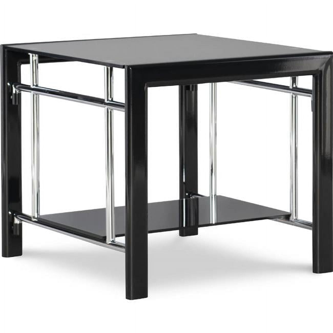 Glass End Table, Black - Walmart.com