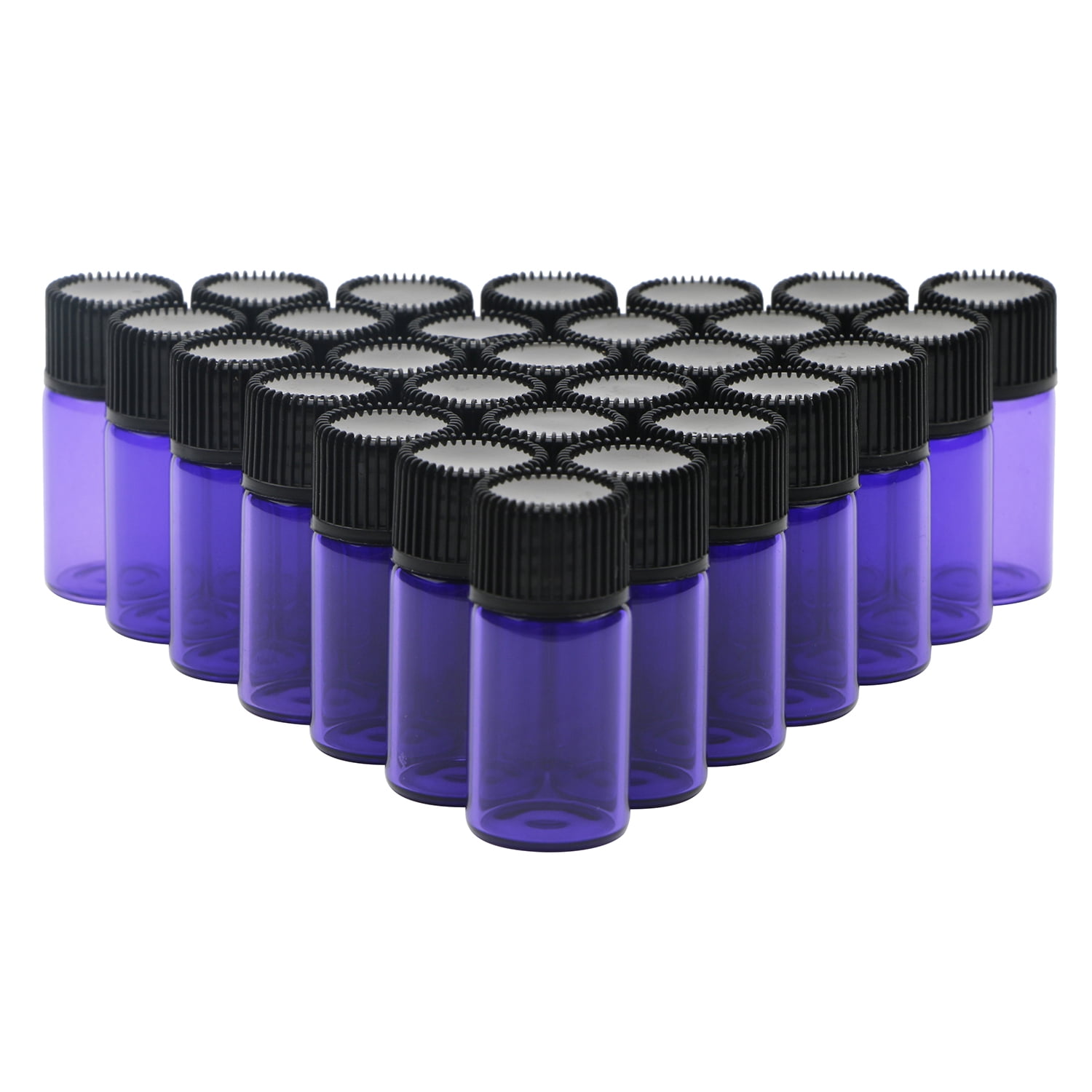 Glass Essential Oil Bottle 50PCS 3ml Small Sample Jars with Orifice ...