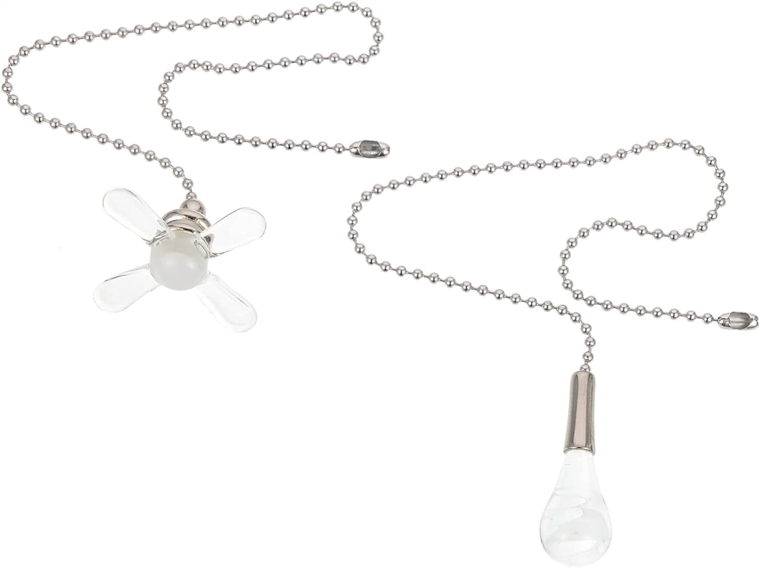 2pcs Fan Light Hanging Chain Stainless Steel Trim Stainless Steel ...