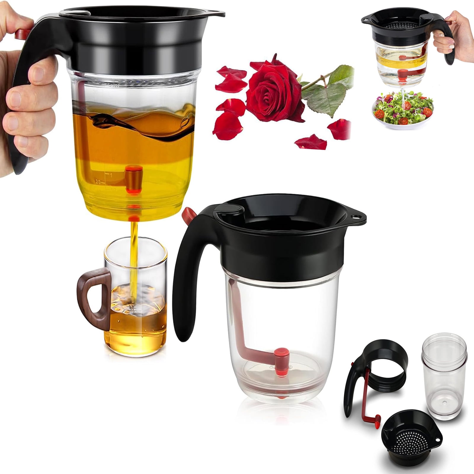 Glass Fat Separator With Bottom Release, Kitchen Pro Fat Separator with ...
