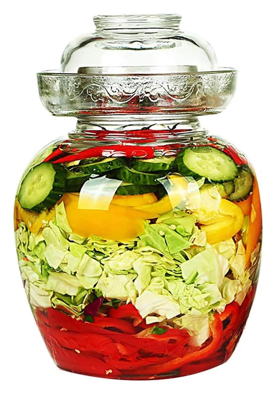 Glass Fermenting Jar Pickle Jar Household Kimchi Jar Glass Bottle ...