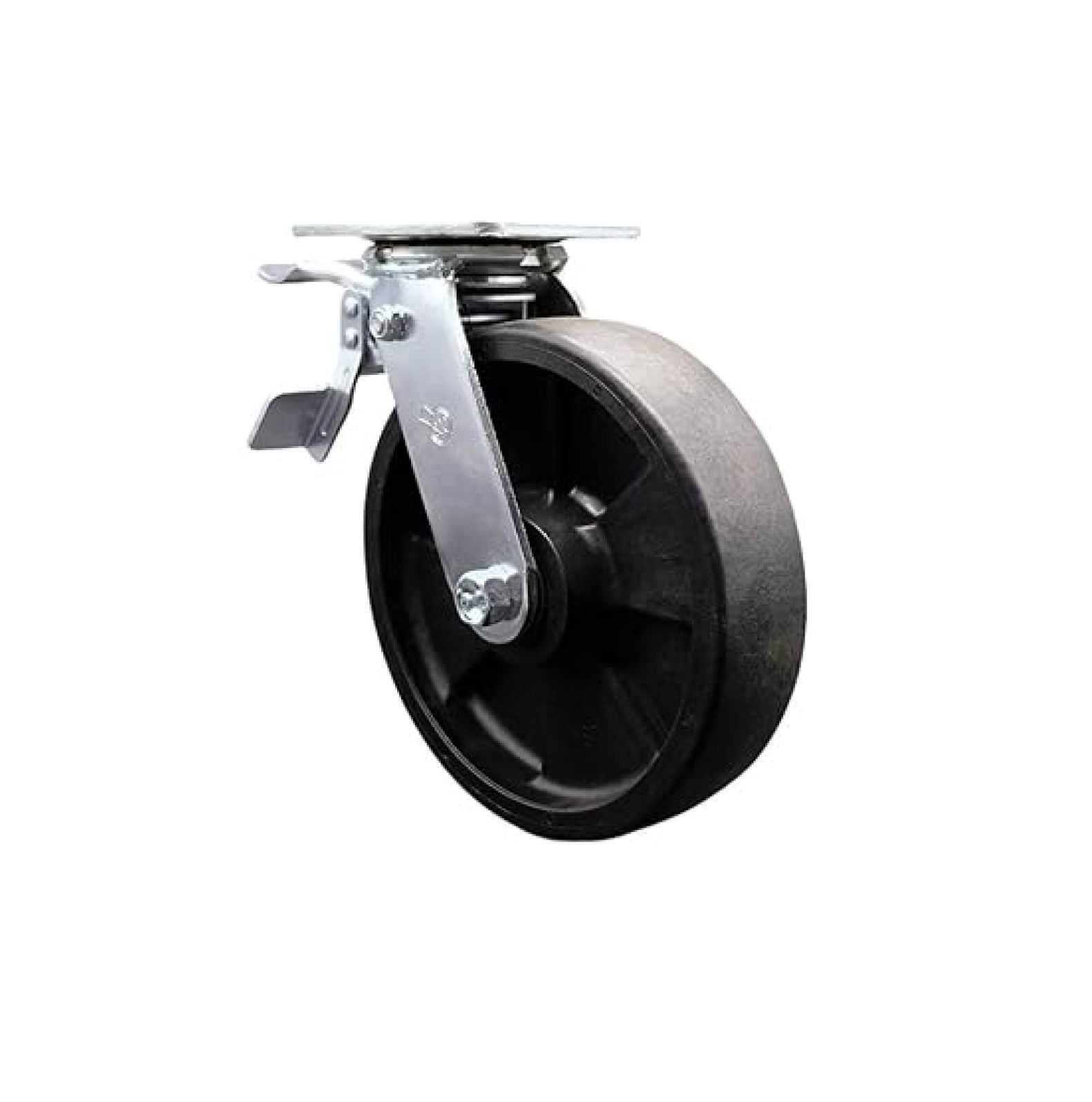 Glass Filled Nylon Swivel Top Plate Heavy Duty Caster with 8 Inch Wheel ...