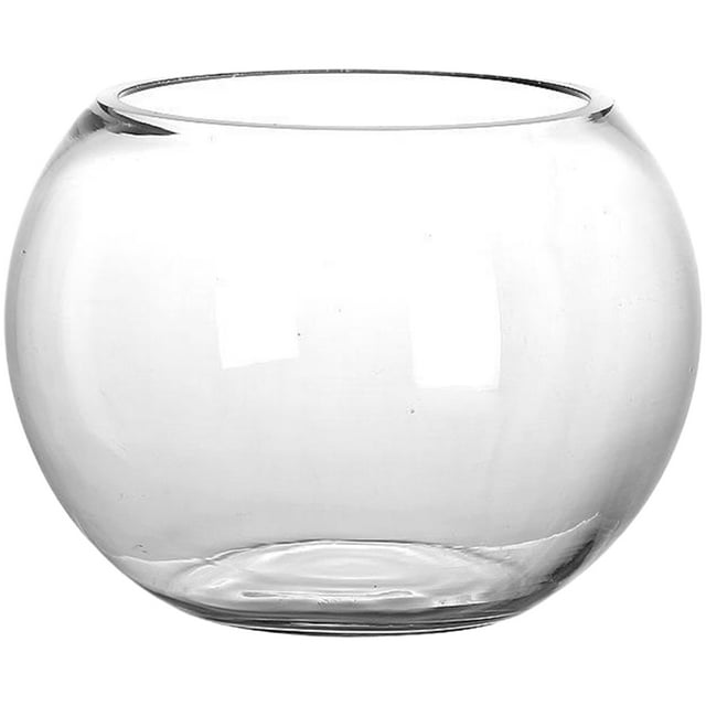 Glass Fish Bowl Small Fish Tank Desktop Fish Tank Clear Goldfish Bowl ...