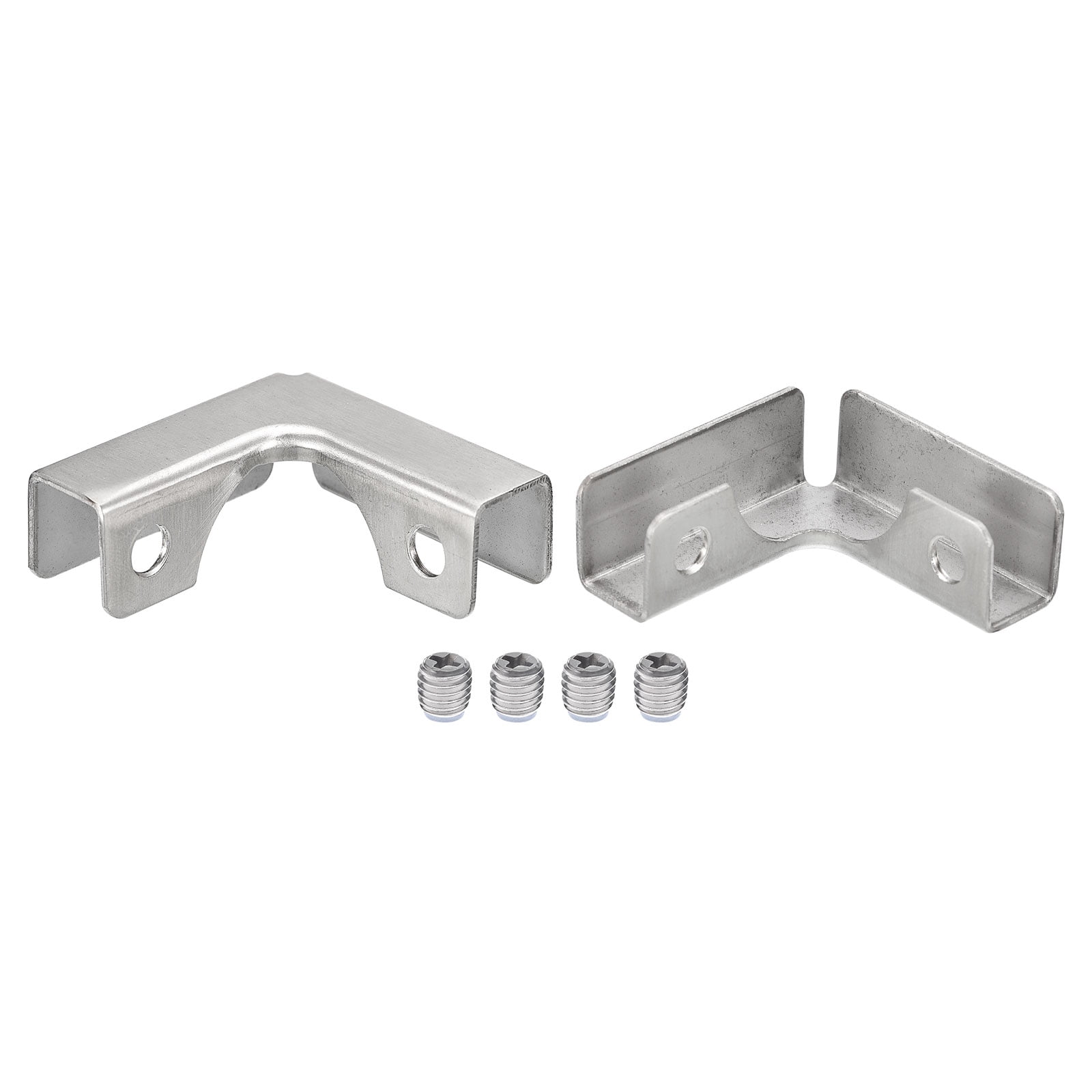 Glass Fixing Clip, 2 Pack for 8-10mm 304 Stainless Steel L-shaped Glass ...