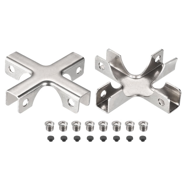 Glass Fixing Clip, 2 Pack for 8-12mm Cross Shaped Glass Combination ...