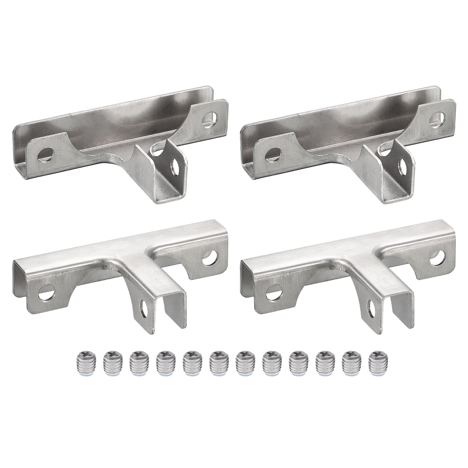 Glass Fixing Clip, 4 Pack for 10-12mm 304 Stainless Steel T-shaped ...