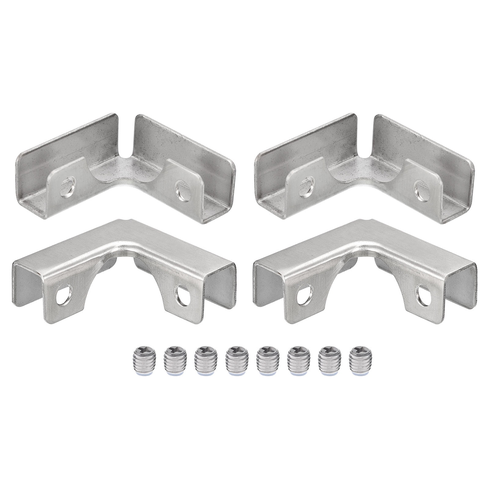 Glass Fixing Clip, 4 Pack for 8-10mm 304 Stainless Steel L-shaped Glass ...