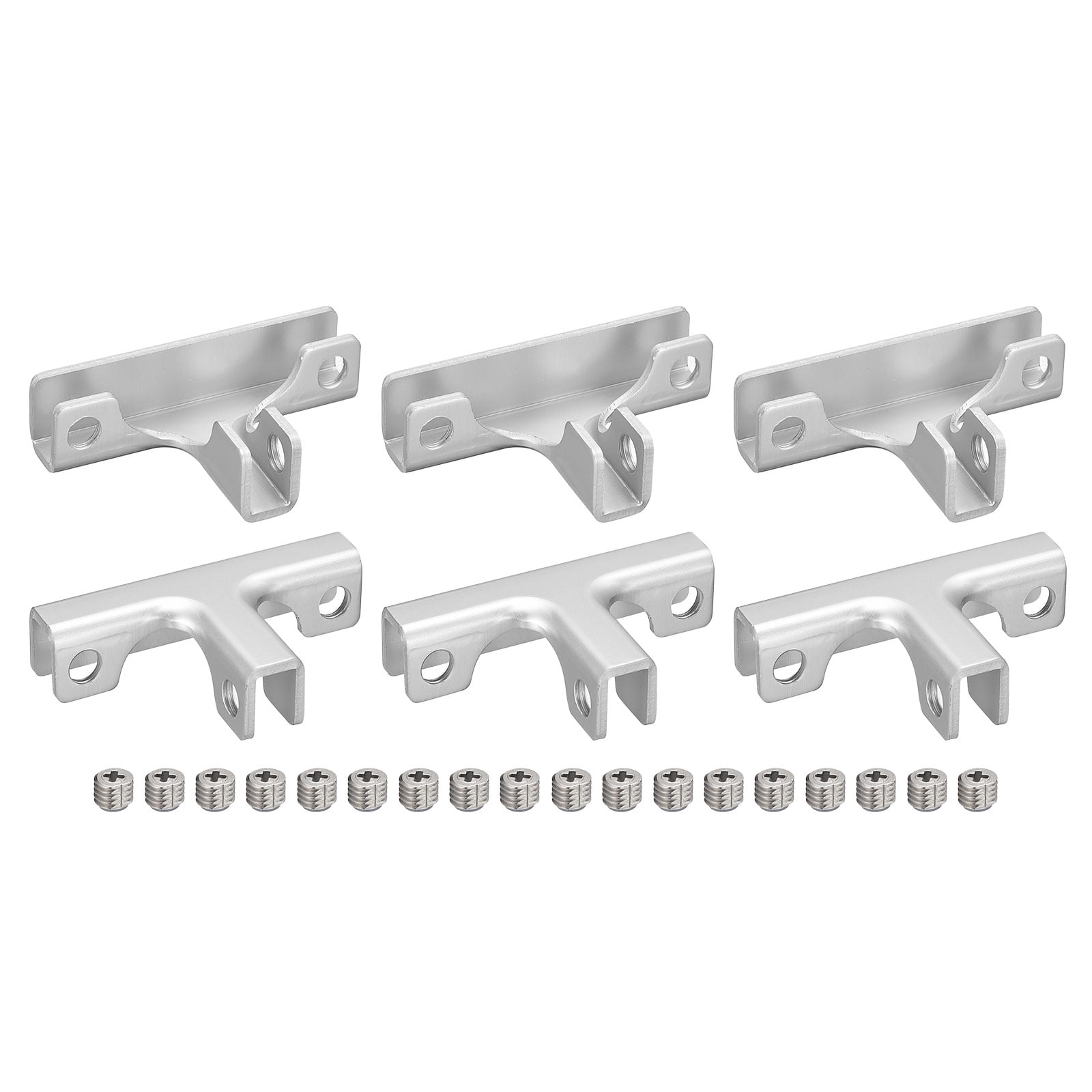 Glass Fixing Clip, 6 Pack for 4-8mm Aluminum Alloy T-shaped Glass ...