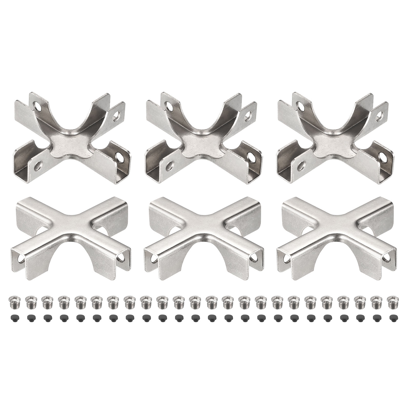 Glass Fixing Clip, 6 Pack for 6-10mm Cross Shaped Glass Combination ...