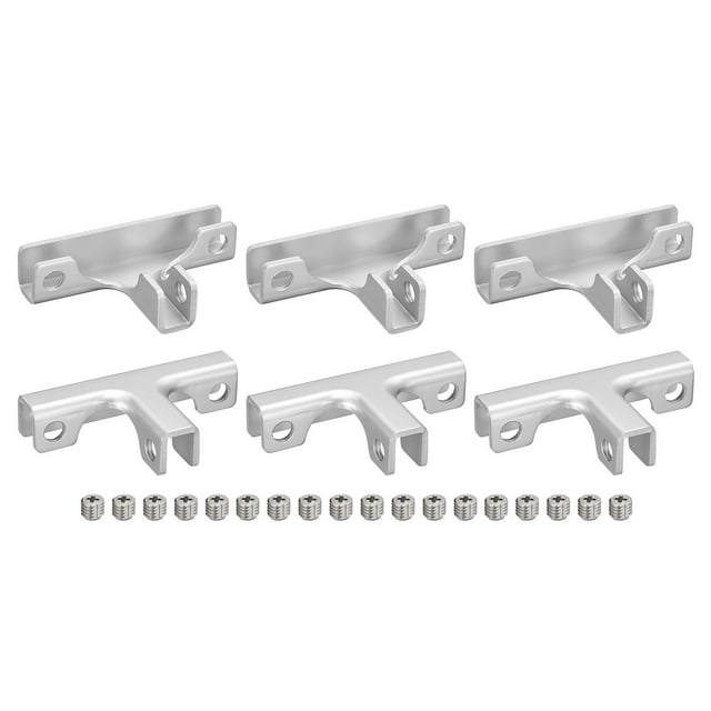 Glass Fixing Clip, 6 Pack for 8-12mm Aluminum Alloy T-shaped Glass ...