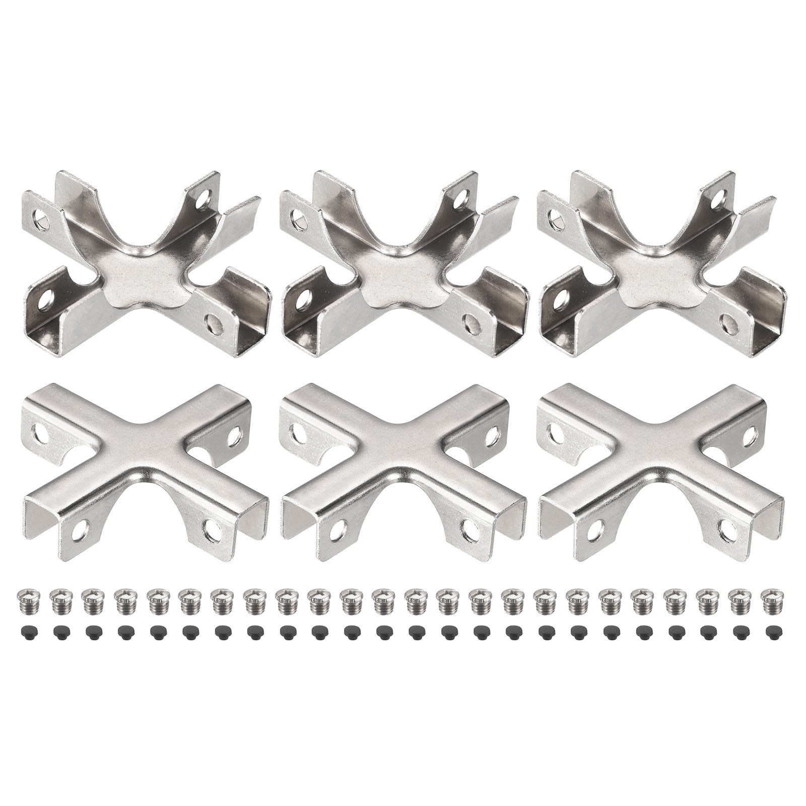 Glass Fixing Clip, 6 Pack for 8-12mm Cross Shaped Glass Combination ...