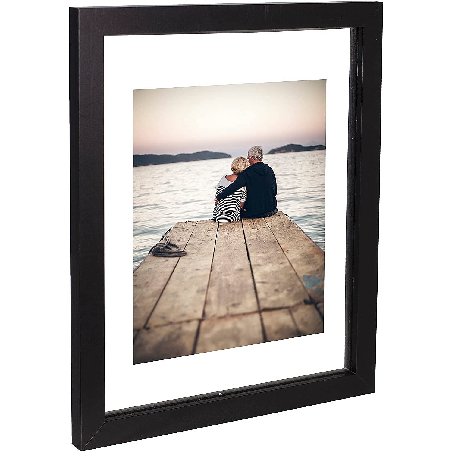 Glass Floater 11x14 8x10 Black frame - 11x14 - Walmart.com