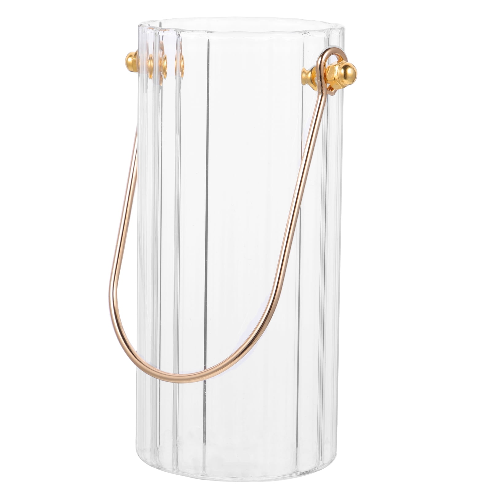 Glass Flower Container Green Vase Decoration Office Transparent ...