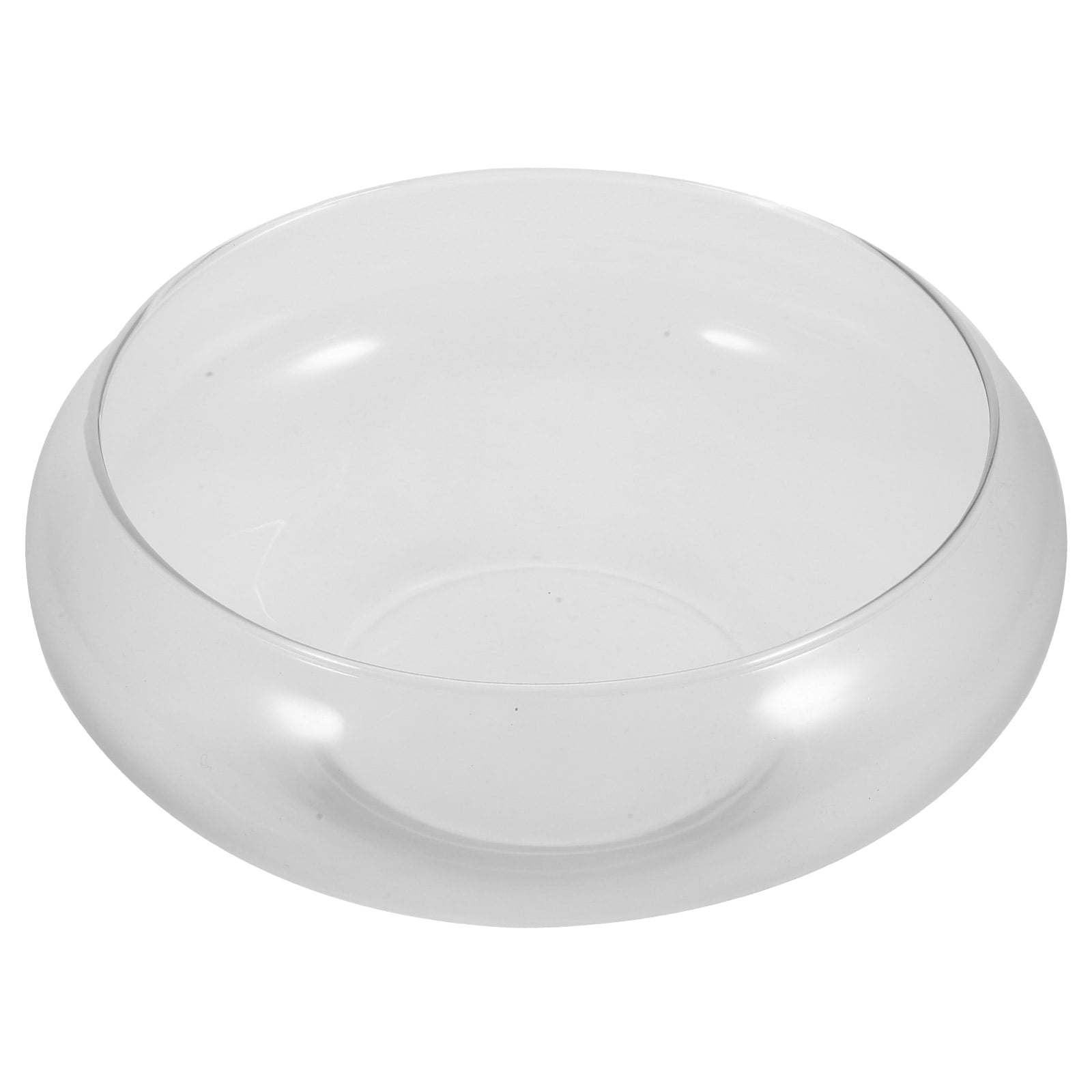 Small Glass Fish Bowl Desktop Aquarium Clear Goldfish Tank Hydroponic ...