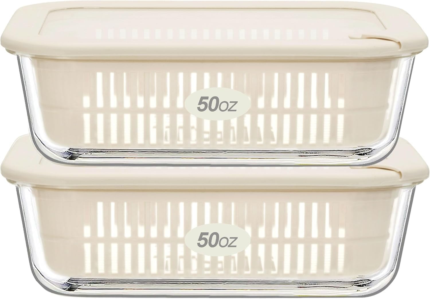 Glass Food Storage Containers with Glass Lids, Microwave Safe Glass ...