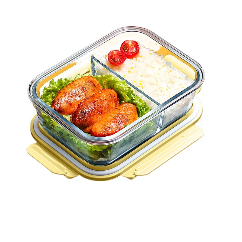 Glass Fresh-Keeping Box high Borosilicate Heat-Resistant Microwave Oven ...