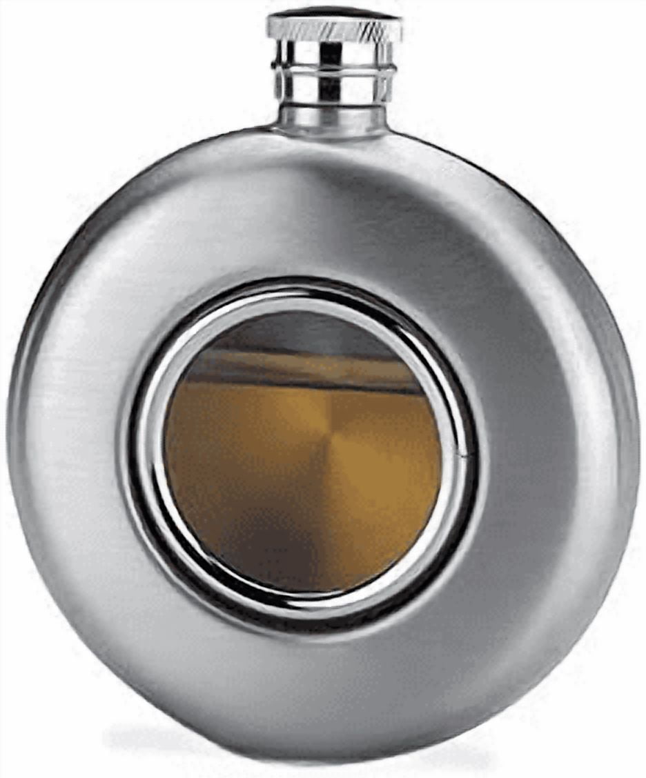 Glass Front Whiskey Flask - Afforable Unique Bridesmaid or Groomsman ...