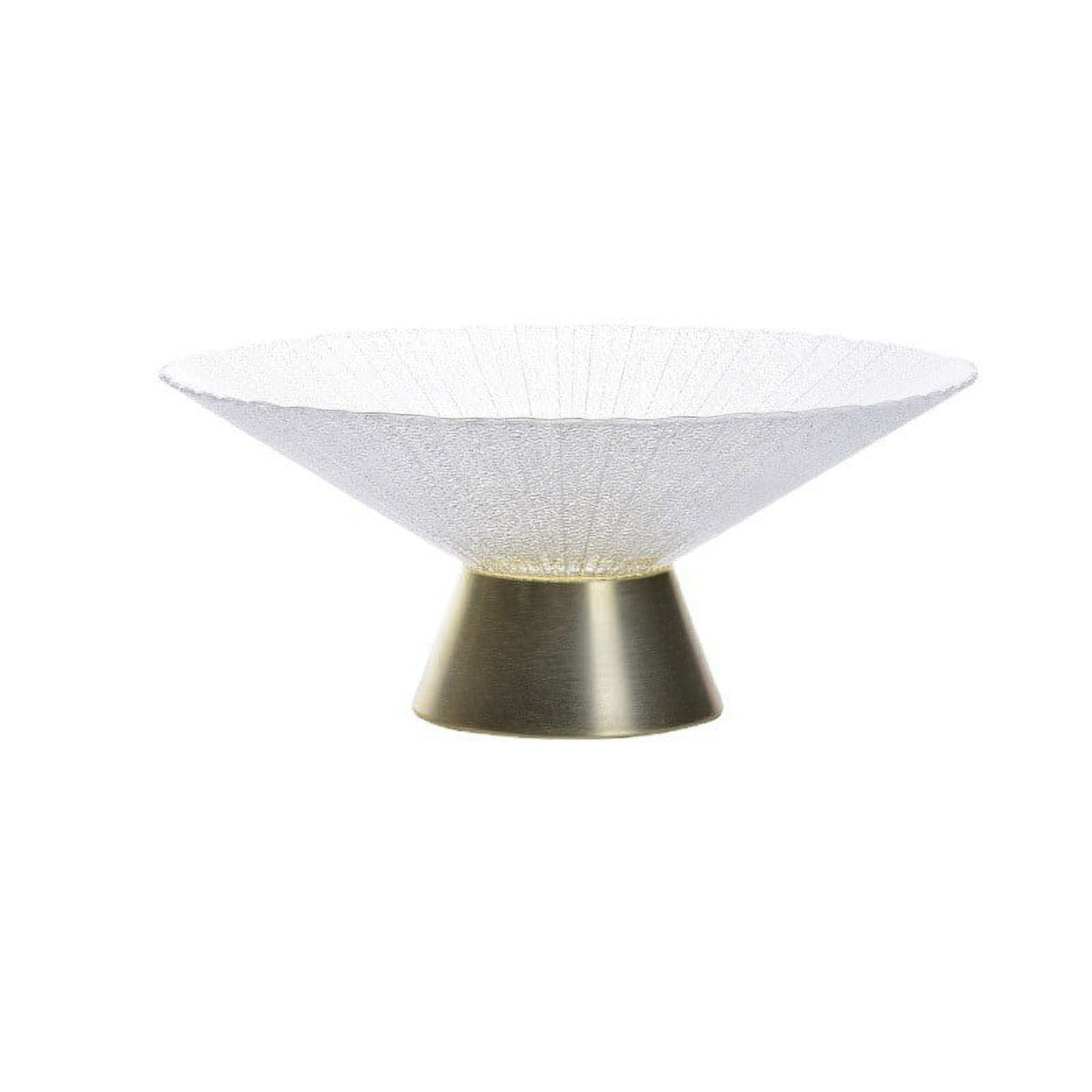 Glass Fruit Bowl 10'' Pedestal Bowl Clear Round Fruit Bowl Decorative ...