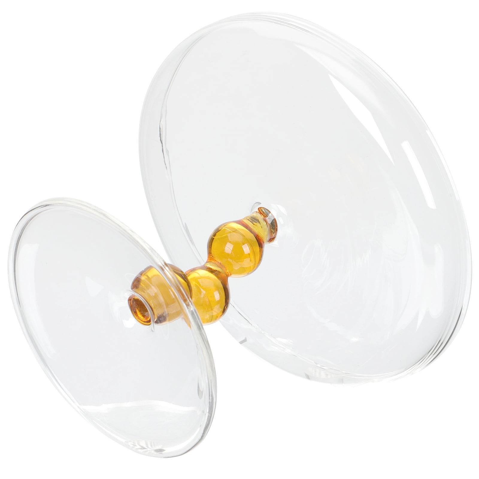 Glass Fruit Plate Tabletop Dessert Tray Paper Cups Decor Fine Household ...