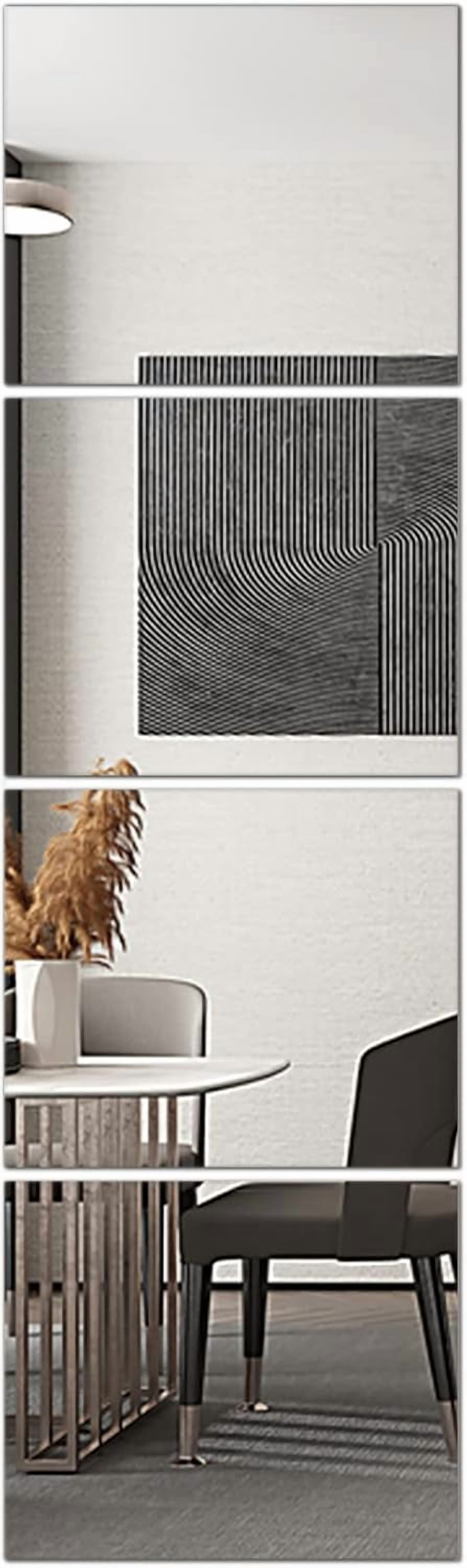 Glass Full Length Wall Mirror Tiles, Frameless Body Tiles for Bedroom ...