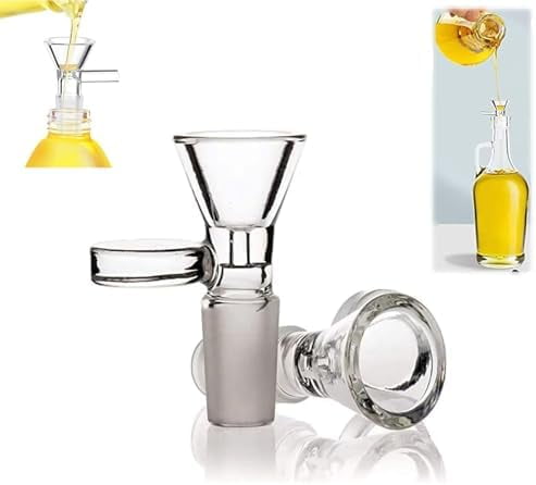 Glass Funnel, 14mm Small Glass Funnel - Walmart.com