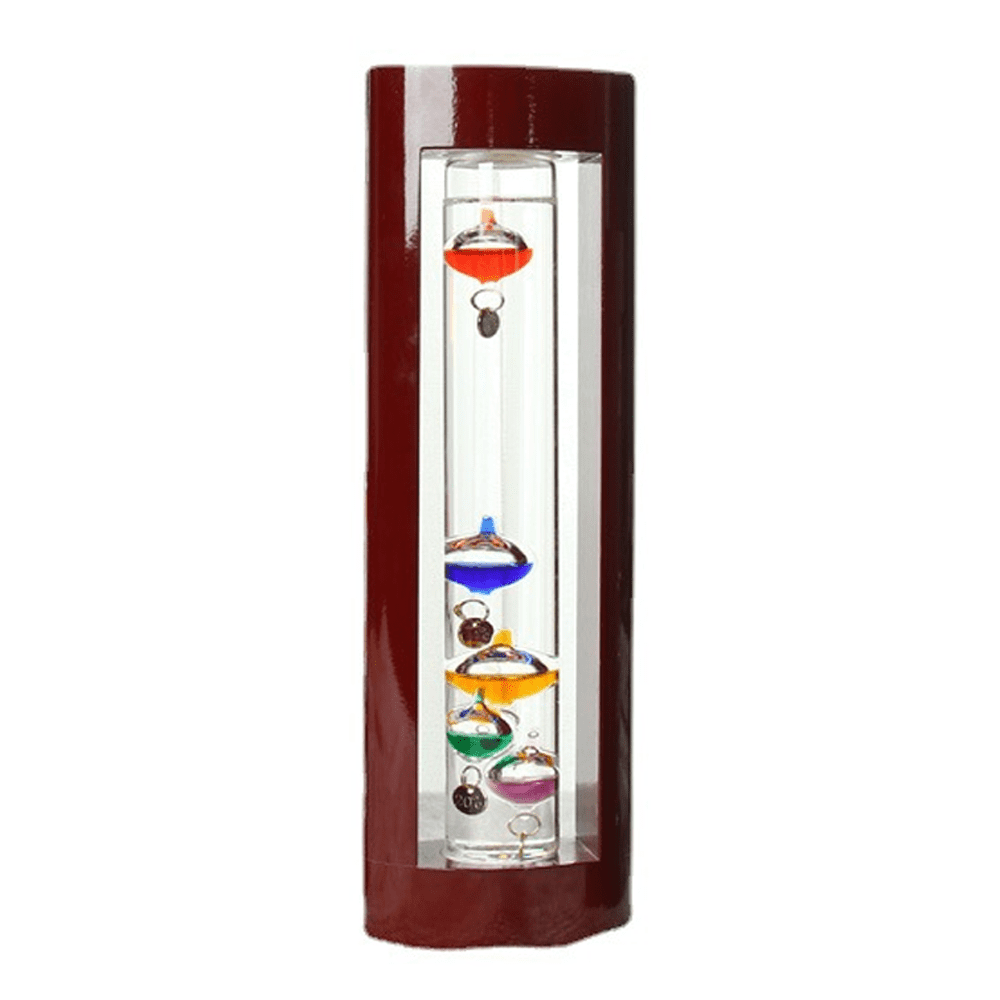 Glass Galileo Thermometer, A Design with Multi-Colored Spheres in a ...