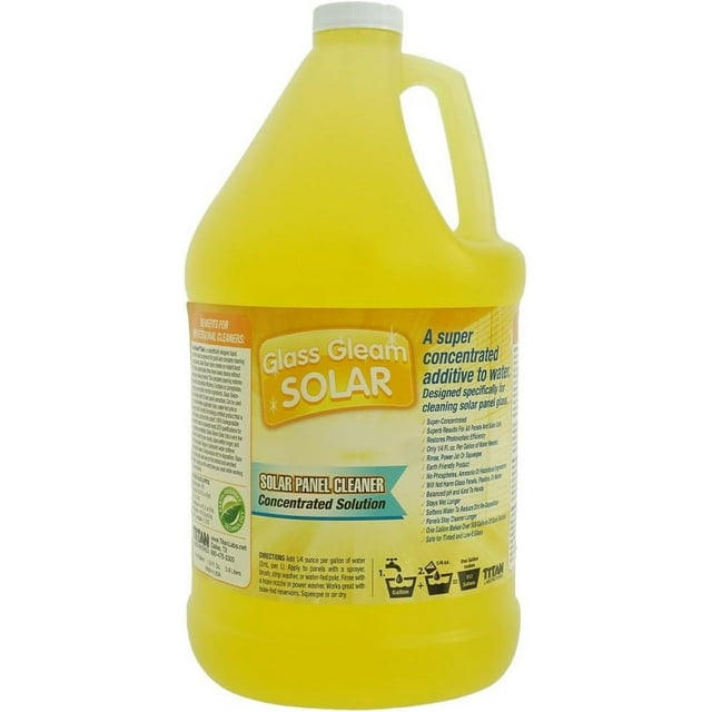 Glass Gleam Solar - Solar Panel Cleaner - Highly Concentrated - 1 ...