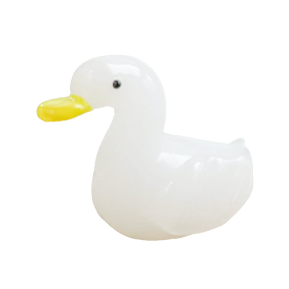 Glass Goose Figurine Hand Blown Desktop Ornament Glass Art Duck ...