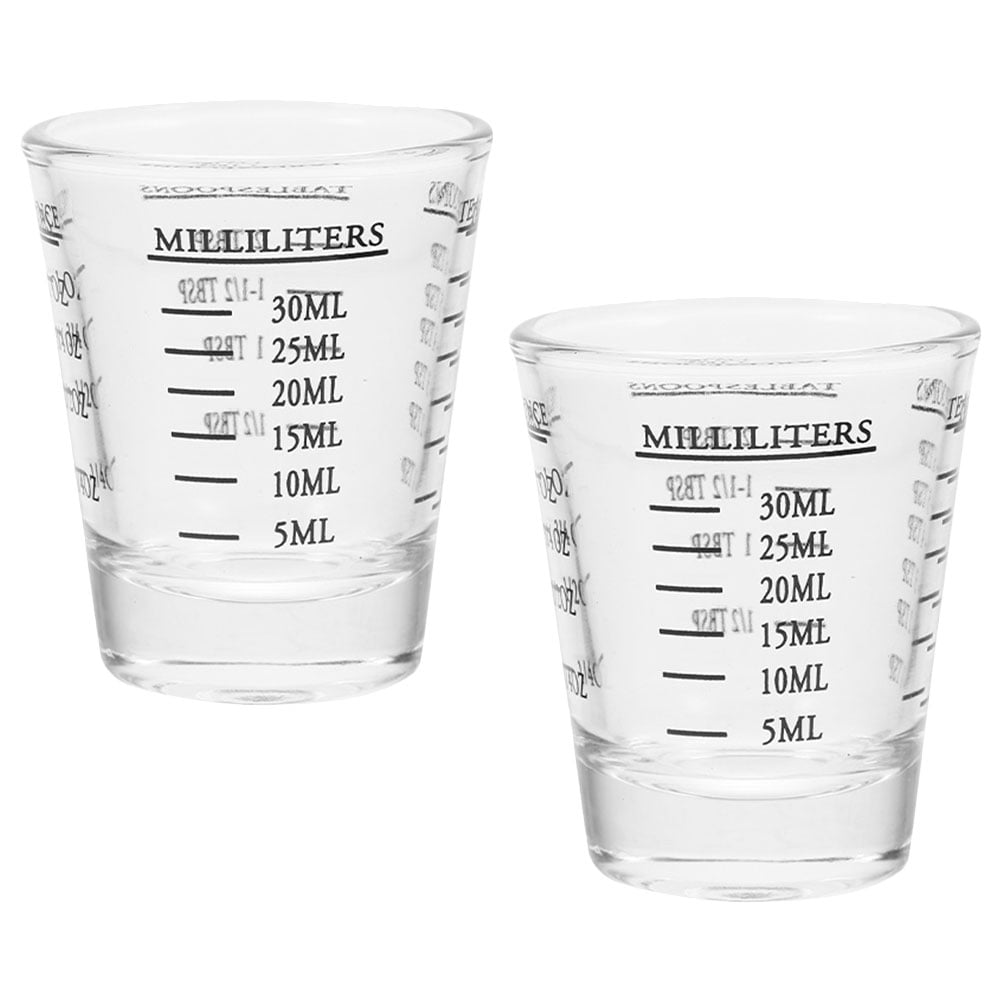 Glass Graduated Cup Water for Home Drinking Coffee Mugs Espresso ...