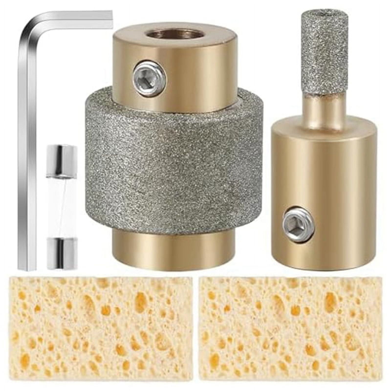 Glass Grinder Bits, 1 3/4 1/4 Inch Stained Glass Diamond Grinder Bit ...