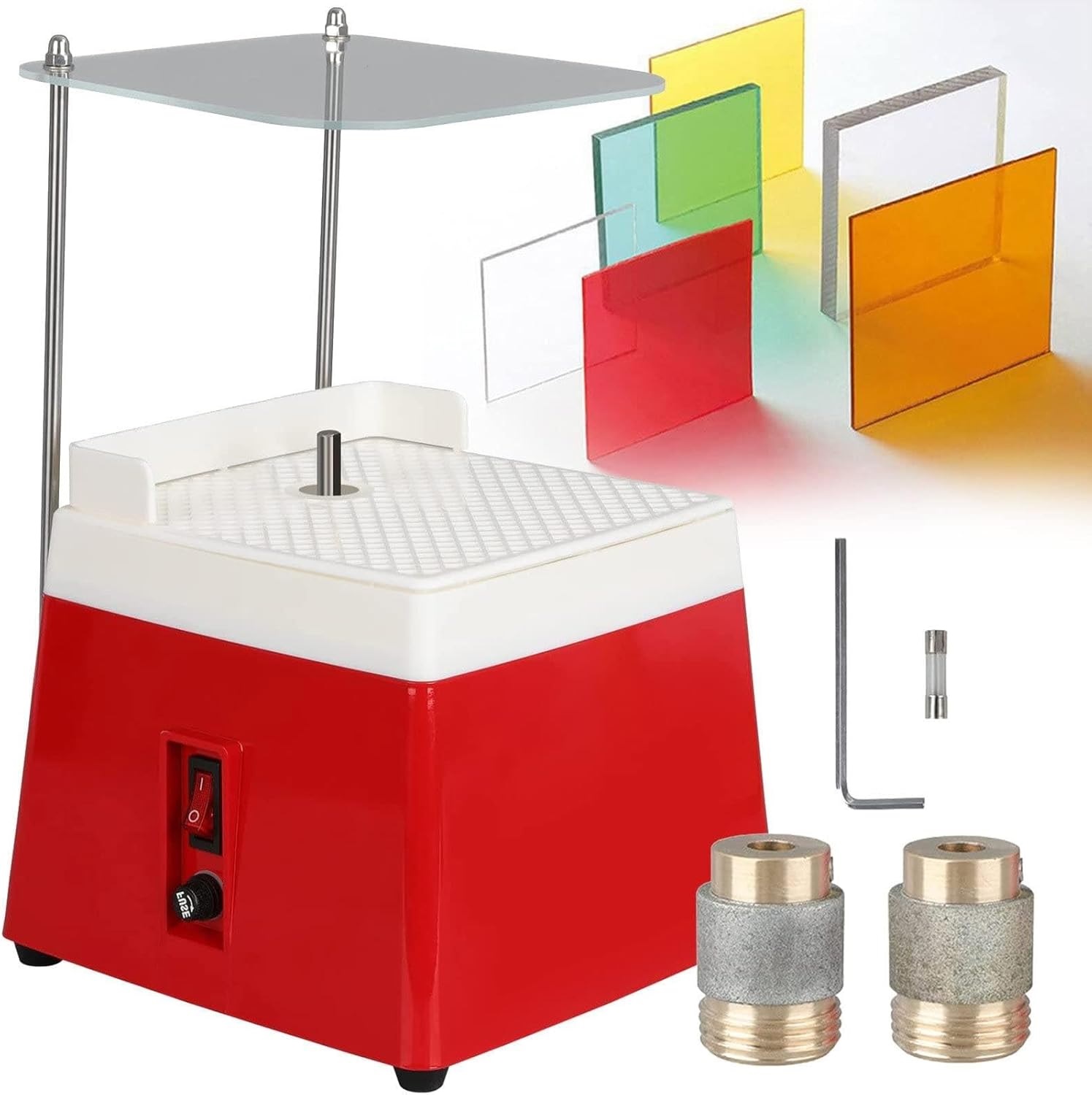 Glass Grinder,Stained Glass Grinder Machine Starter Kit,Professional 10 ...