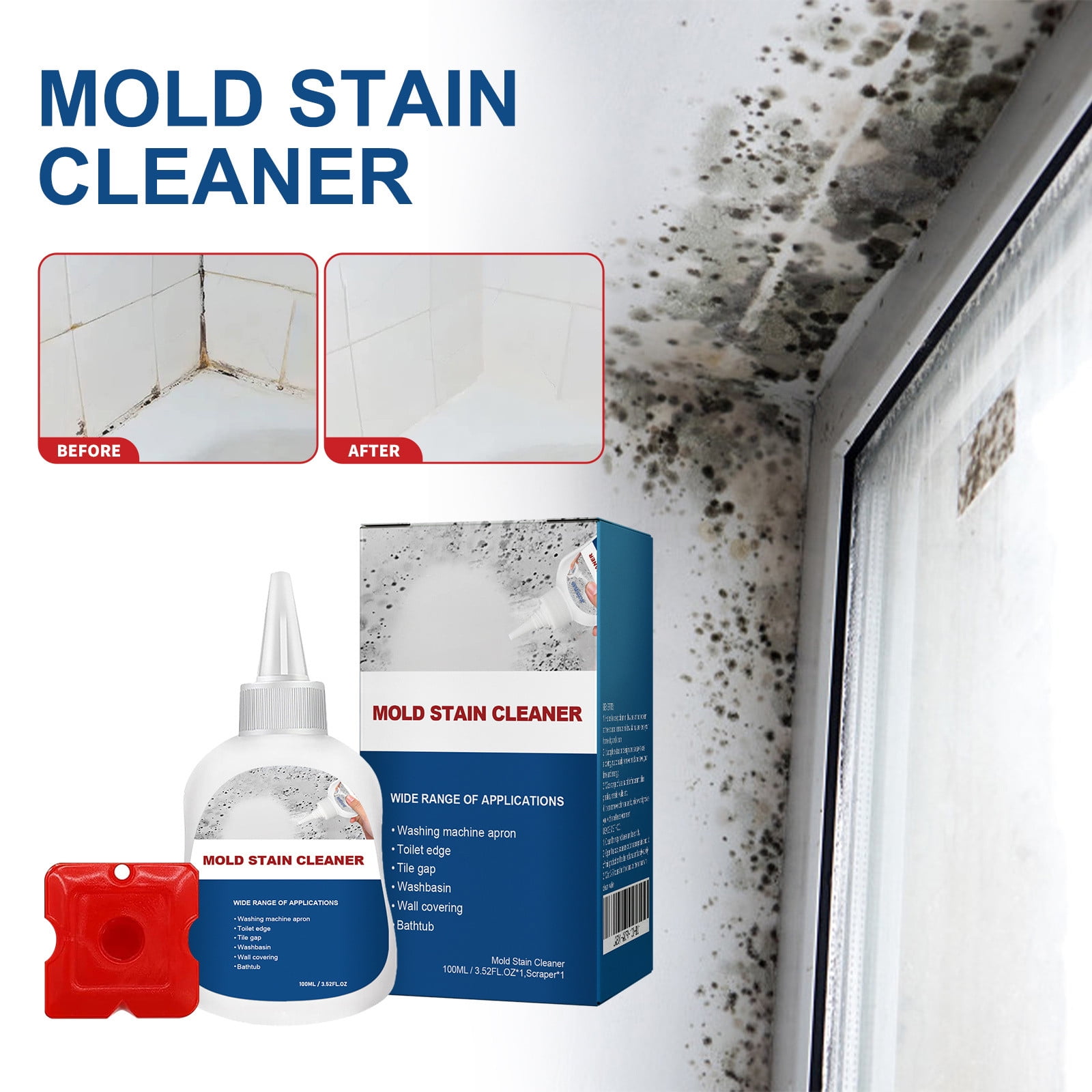 Glass Guard Mold Remover Gel Clearance Mold Stain Remover Gel Cleaner ...