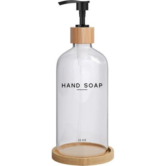 Glass Hand Soap Dispenser Bathroom Set by - Hand Soap Dispenser for ...
