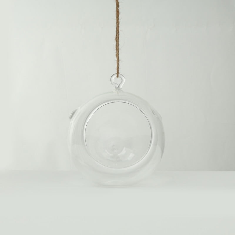 Glass Hanging Ball with Jute String – Rustic Contemporary Décor for ...