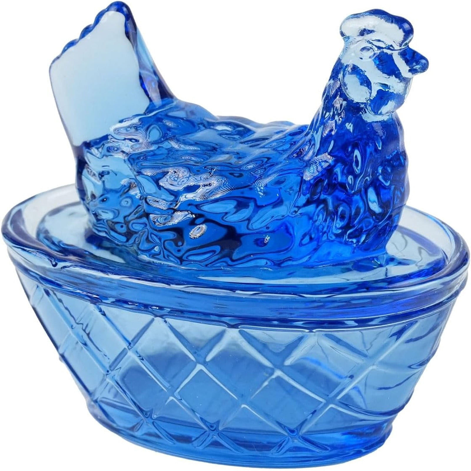 Glass Hen On Nest,Mini Glass Hens On Nests Easter Gifts,Retro Style ...