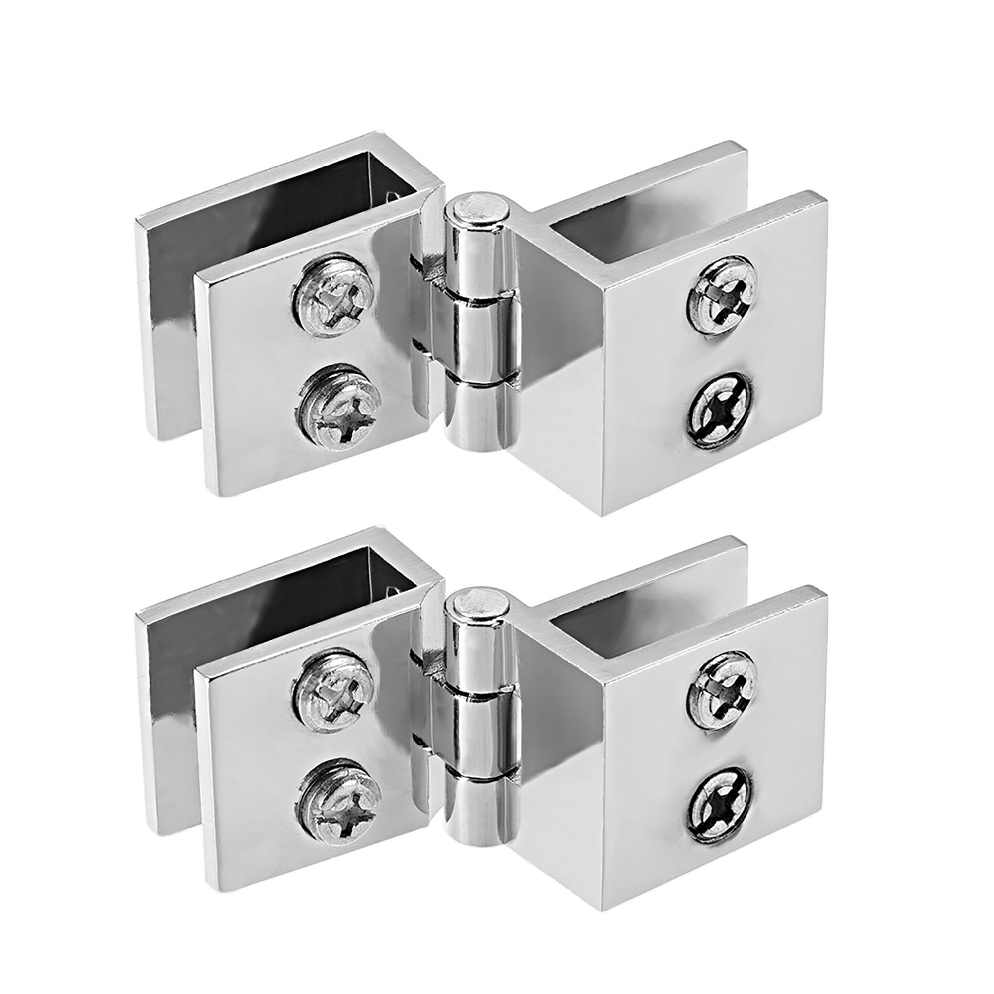 Glass Hinge Adjustable 90 Degree Clamp for 5-8mm Thickness 2Pcs ...