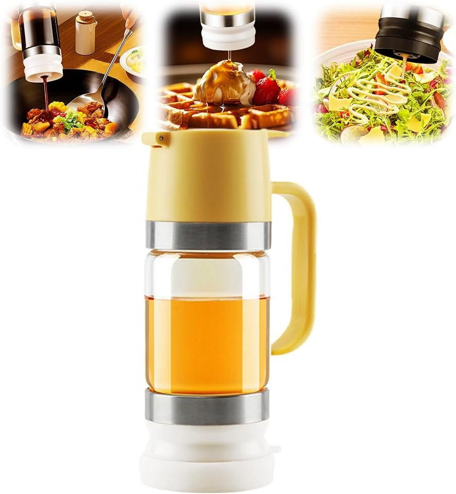 Glass Honey Dispenser, 2025 Upgraded Honey Dispenser No Drip Glass ...