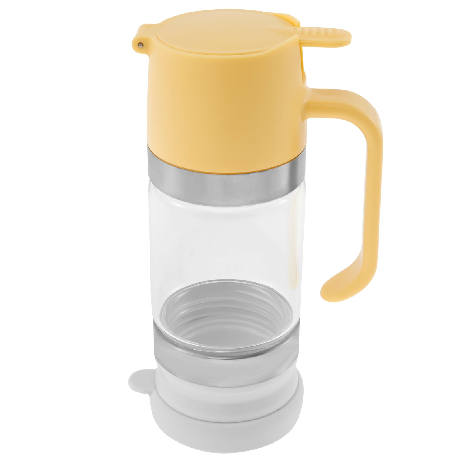 Glass Honey Dispenser with Handle No Drip Honey Dispenser Jar Elegant ...