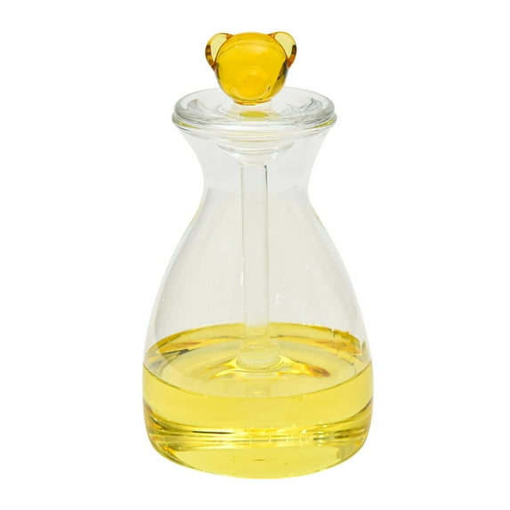 Glass Honey Jar with Dipper and Lid, Airtight Honeypot with Clear Lid ...