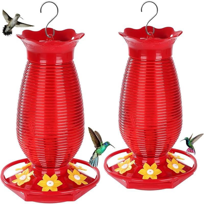 Glass Hummingbird Feeders for Outdoors Hanging, 26 OZ Humming Birds ...