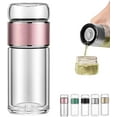 Glass Infuser, 3-in-1 Smart Tea Infuser, Hot or Cold Ready, Flip & Brew ...